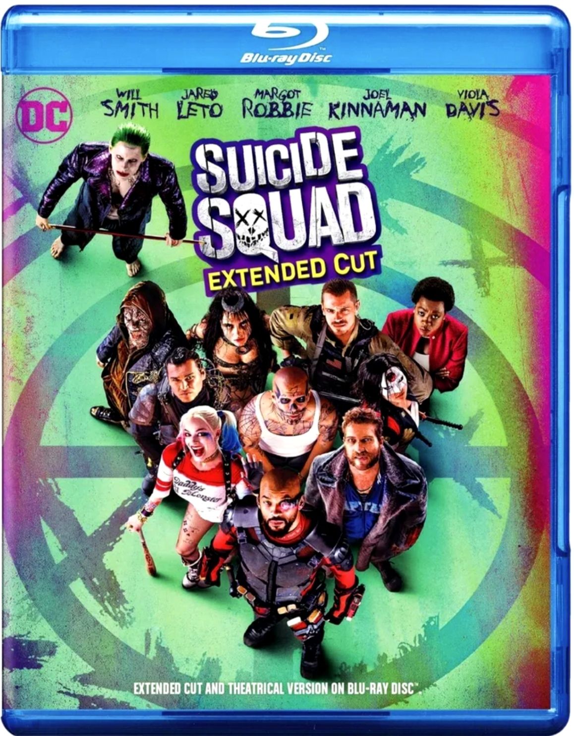 DC Comics. Отряд самоубийц. Blu-ray. Фильм 2017 года с Марго Робби и Уиллом Смитом. Фантастика, боевик, фэнтези, приключения.