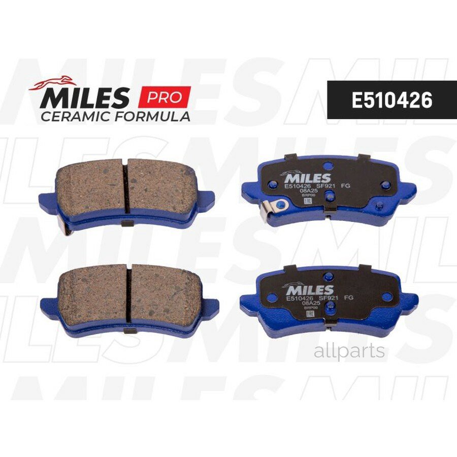 MILES E510426 Колодки тормозные GEELY EMGRAND (SS11) - задние (Ceramic)
