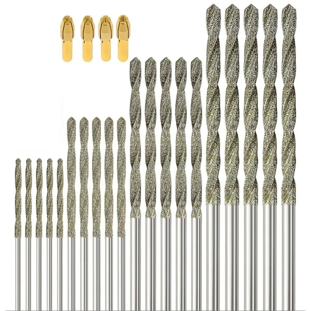 Сверла 1 Мм, 1,5 Мм, 2 Мм, 2,5 Мм, По 5 Штук, Зернистость 120, 20 Шт.