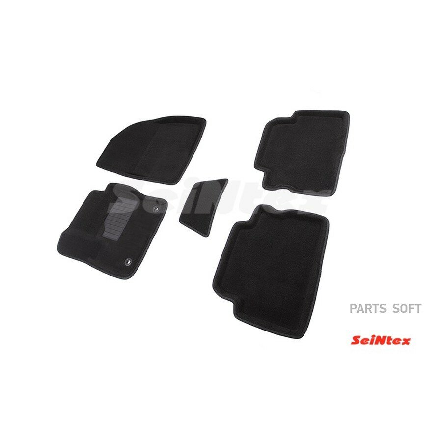 Коврики 3D ворс Ford Kuga 2008-12 черн (код7 №71689) от официального дистрибьютора, SEINTEX, артикул 71689