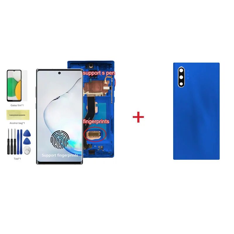 Дисплей Samsung Galaxy Note10+ N975F Blue cover