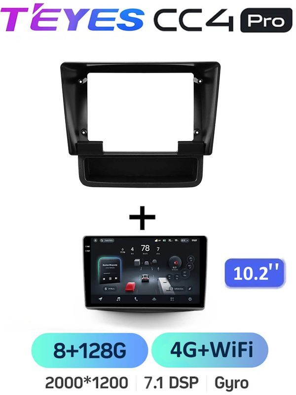 Магнитола Teyes CC4 Pro 8/128 Gb 10.2" Renault Trafic 2 Opel Vivaro A Nissan primastar 2006-2014 (A)