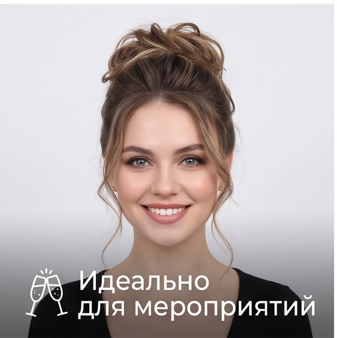 Резинка-шиньон для пучка волос, растрепанные кудри, много цветов, для быстрой укладки