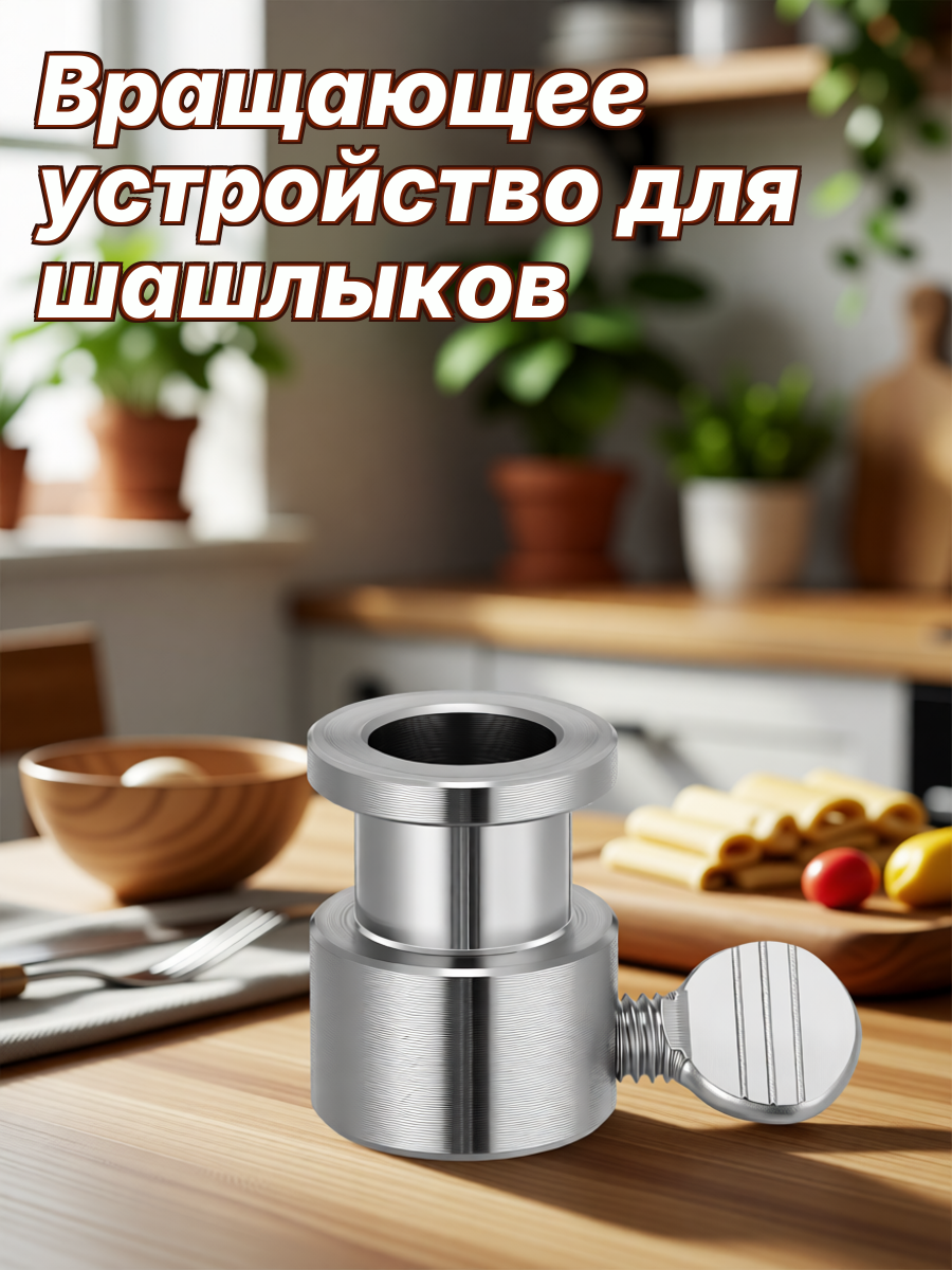 Надёжный фиксатор для барбекю из нержавейки с простой установкой, 4.30x2.50x1.90 см, 1 шт