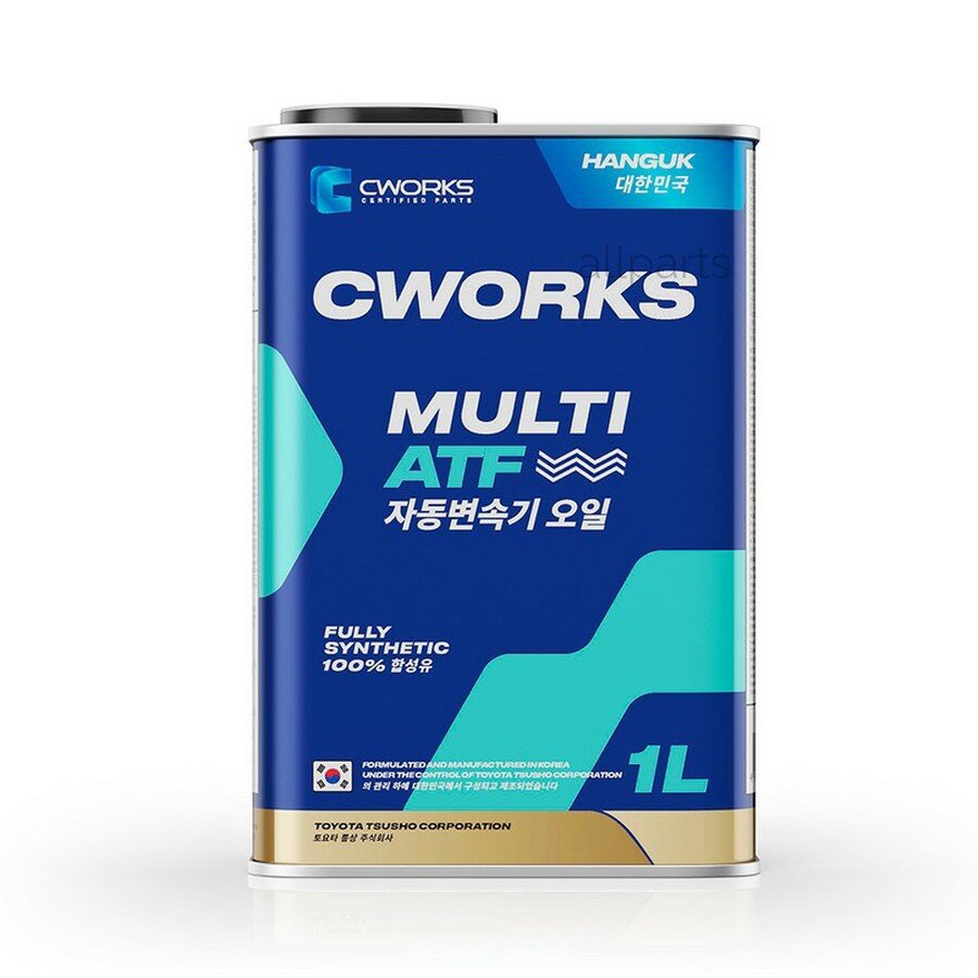 CWORKS A22HR1001 Масло трансмиссионное HANGUK CWORKS MULTI ATF 1L