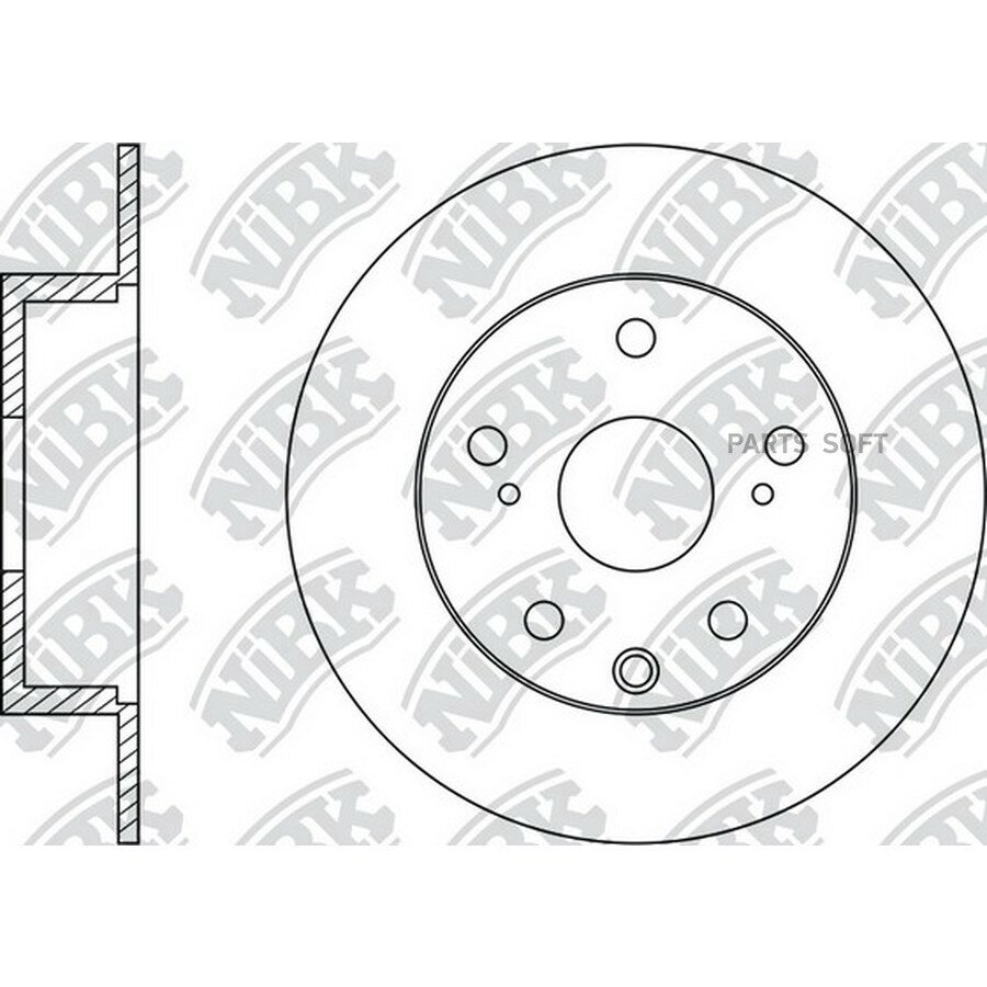 Диск тормозной задний TOYOTA RAV 4 III 06- D281мм RN1433 2шт