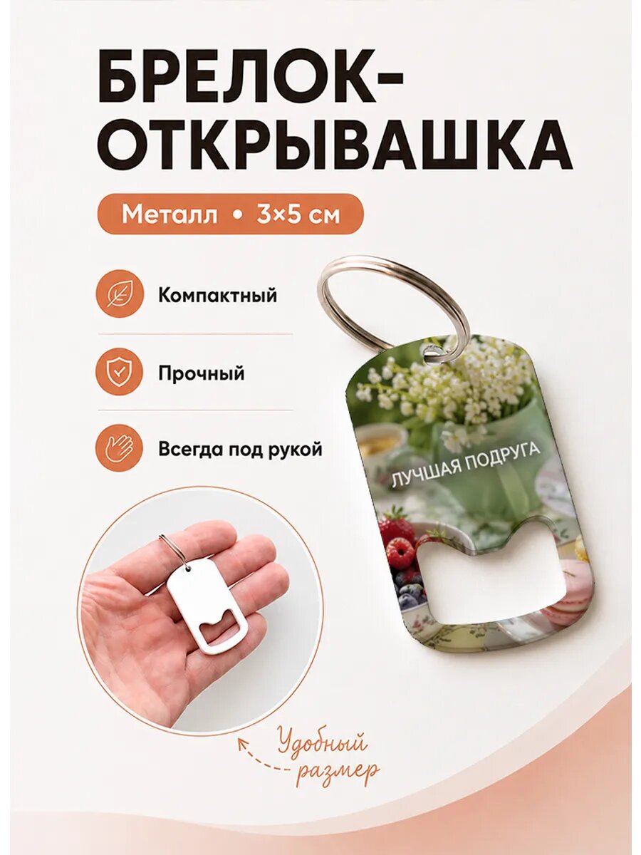 Брелок открывашка "Ягоды и Ландыши"