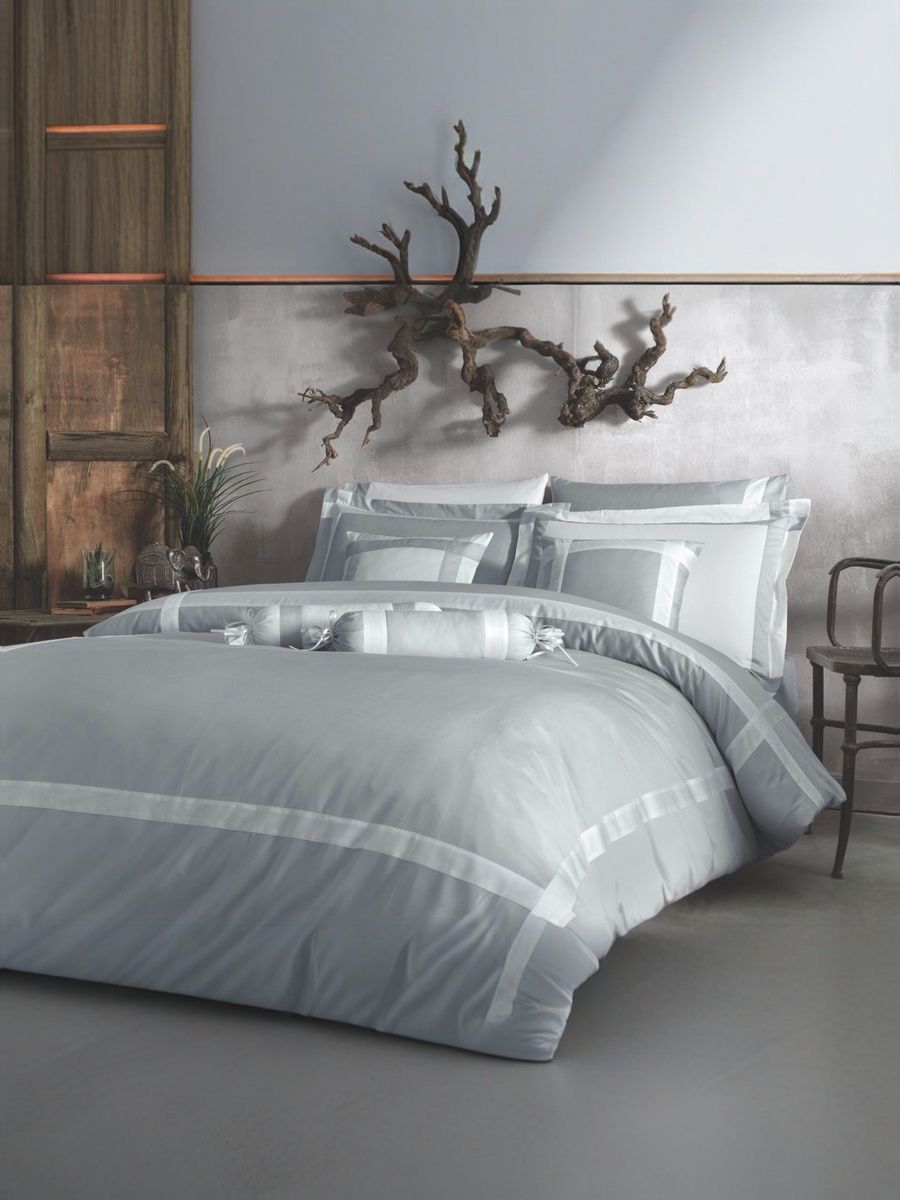 Постельное белье Tivolyo Home Banda (серый) евро