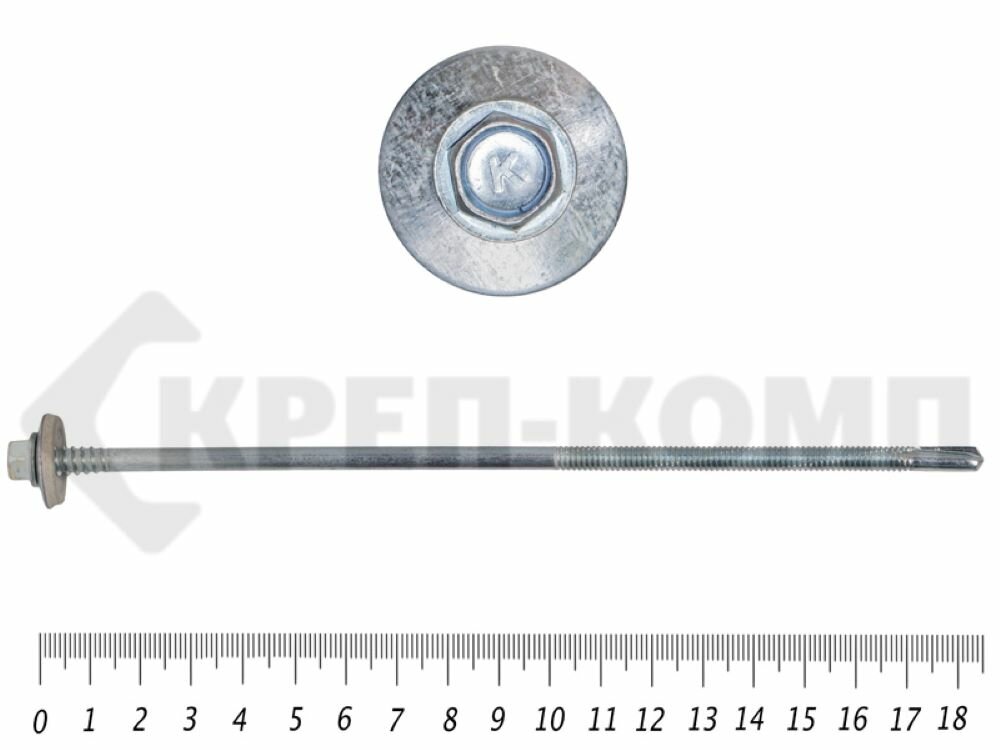 Креп-комп Саморез для с/панелей 6,3/5,5х185 Средняя фасовка (50шт) сспк185ф
