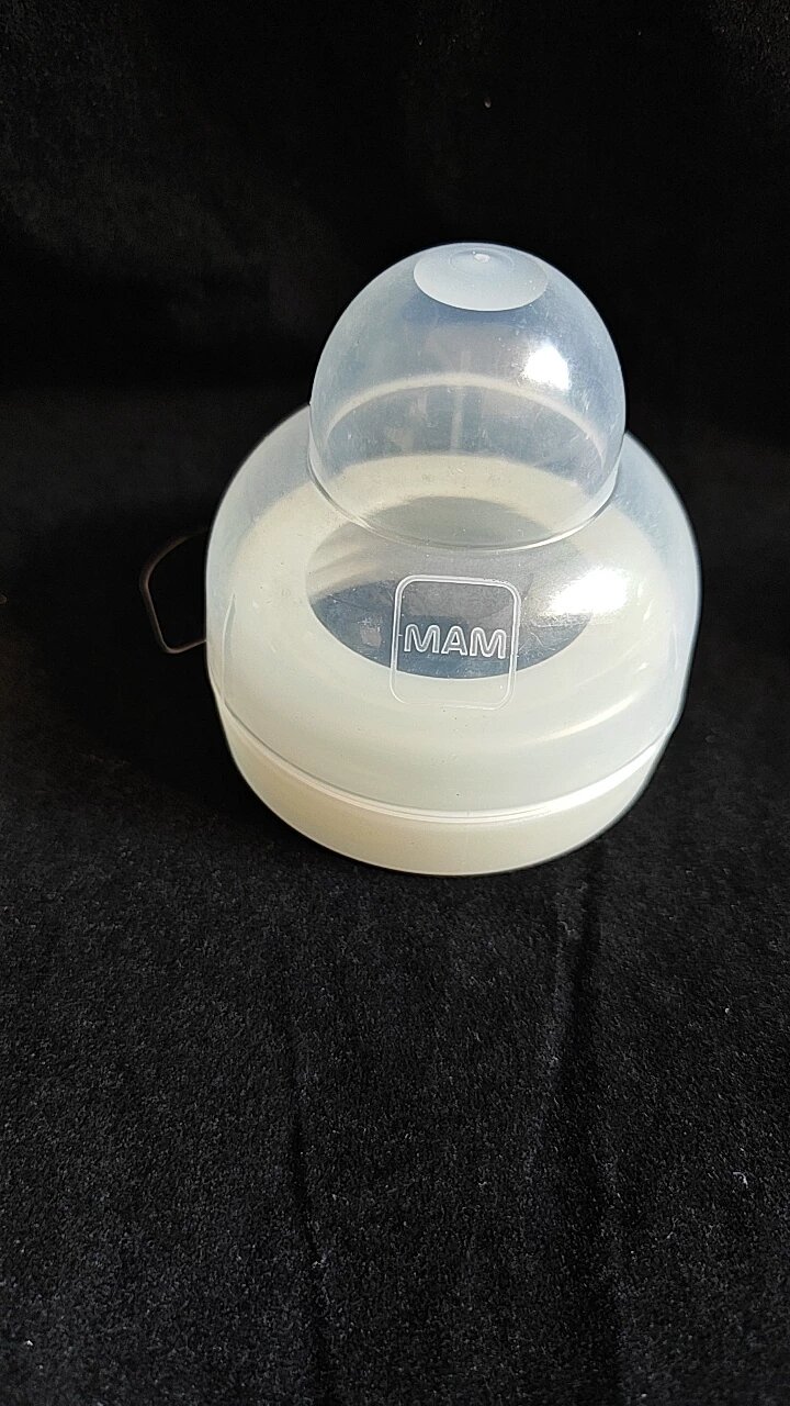 Белая переходная часть и крышка для детской бутылочки MAM без соски, герметичная, совместима с бутылками 130 мл