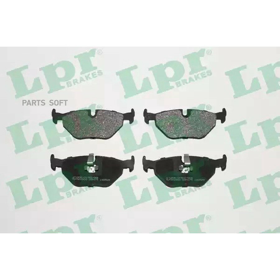 LPR 05P675 колодки дисковые задние!\ BMW E46 1.6i-2.8i/D 98>, Rover 75 99>