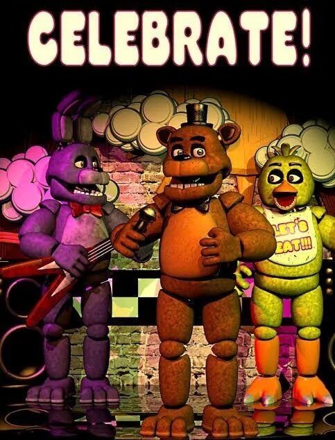 Картина по номерам на холсте с без подрамником 40х60cm / Five Nights at Freddy's