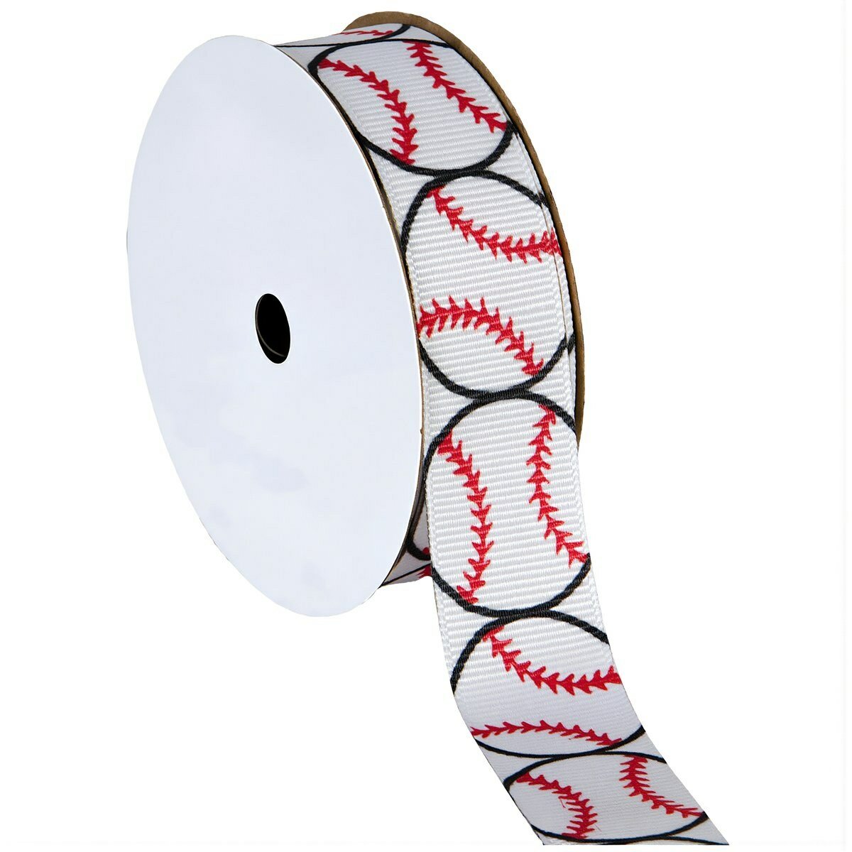Текстильная лента для упаковки подарков и декора рукоделия рибана 2.2 см спортивные принты футбол бейсбол баскетбол волейбол
