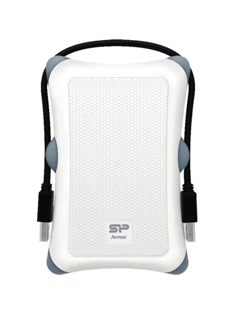 Silicon Power 1 ТБ Внешний жесткий диск (SP010TBPHDA30S3W), Силикон, белый