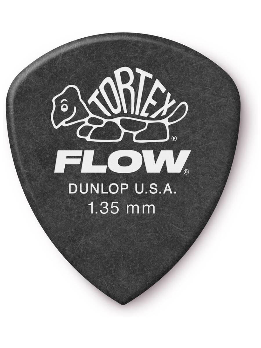 Набор медиаторов DUNLOP 558P135 Tortex Flow 12 штук/уп. черный