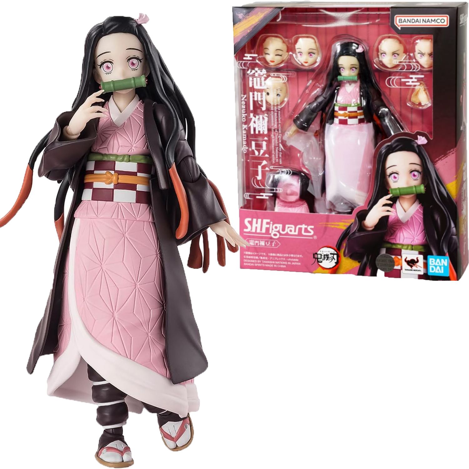 Фигурка Bandai S.H.FIGUARTS Demon Slayer, Незуко Камадо, СВЧ 14см
