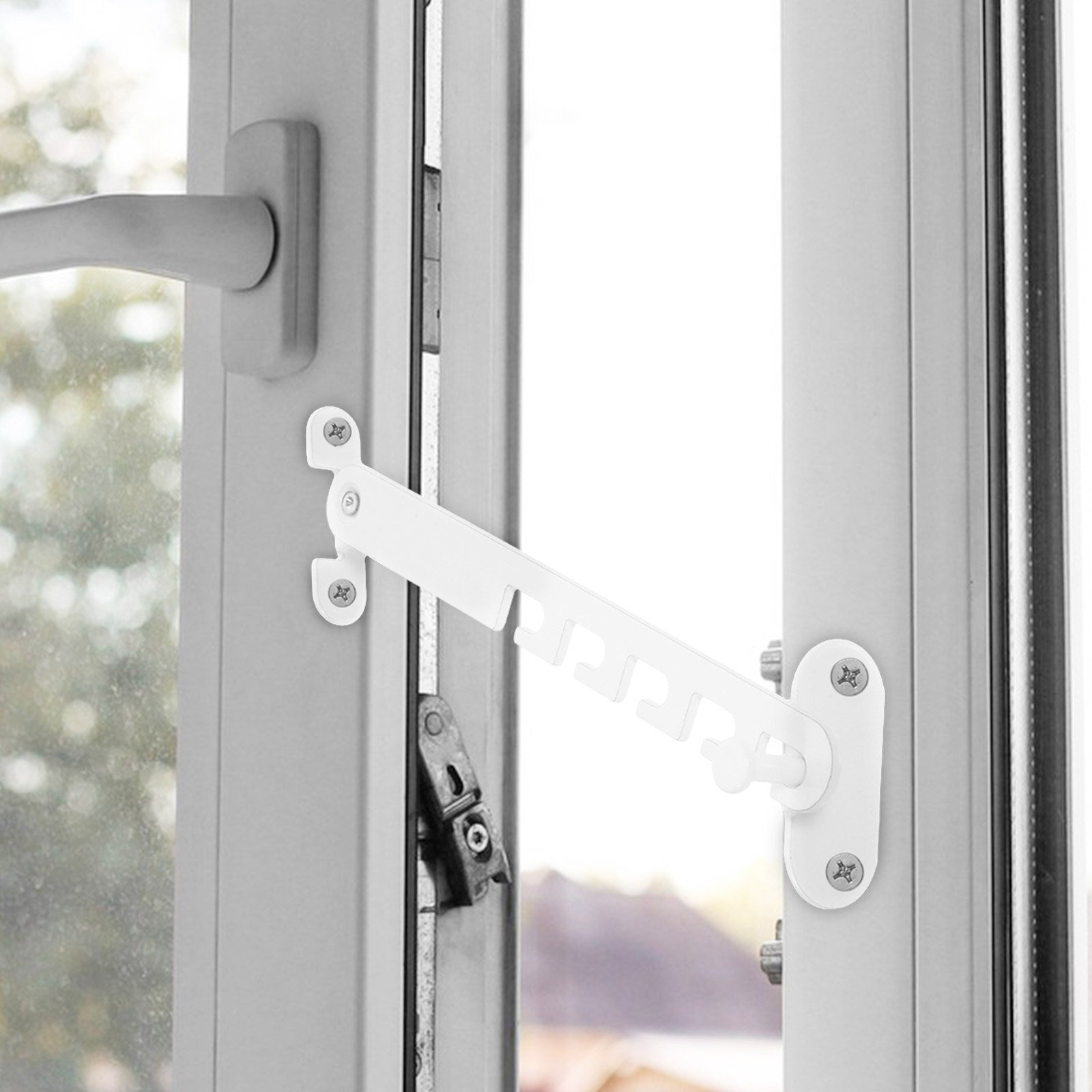 Замок-Ограничитель Окон Child Safety Lock Для Окон И Дверей Белый 10 70X4 50X1 20Cm