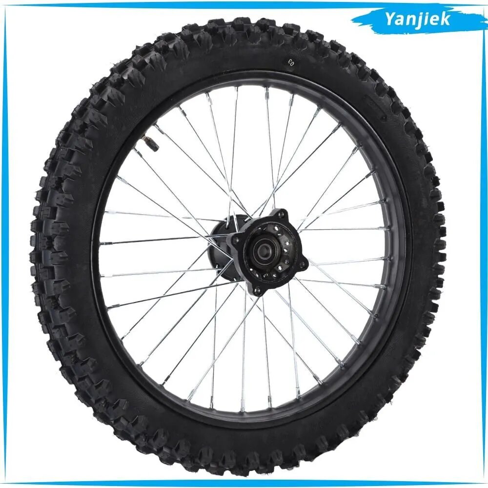 Переднее колесо в сборе 70/100-17 для мотоциклов CRF70, CRF90, TTR100, KLX65, Apollo