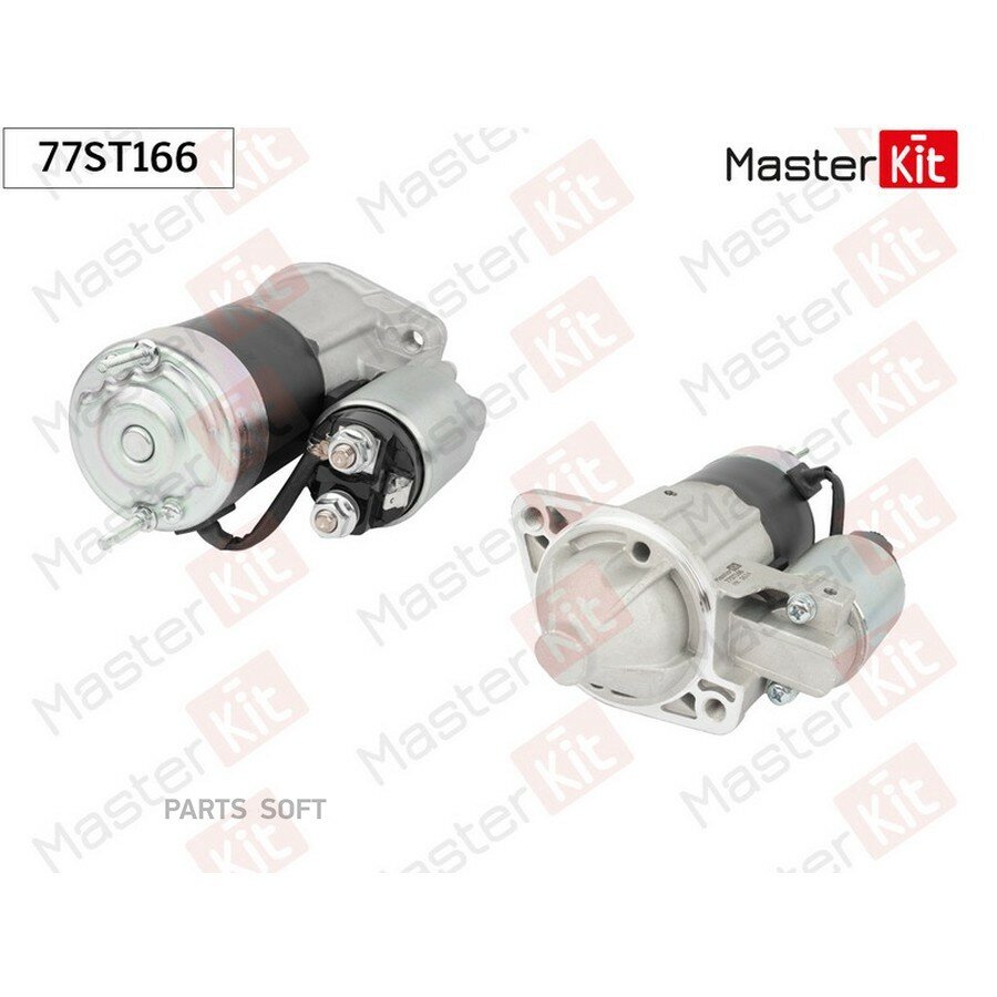 Стартер Chery TIGGO/Mitsubishi LANCER VII (CS_A, CT_A) 2003 - 2013 (1.4kw) MASTERKIT 77ST166 | цена за 1 шт
