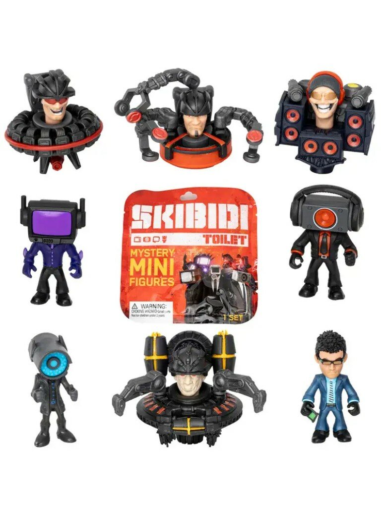 Мини-фигурка сюрприз Bonkers Toys Skibidi Toilet - Серия 2 (1 шт в ассортименте)