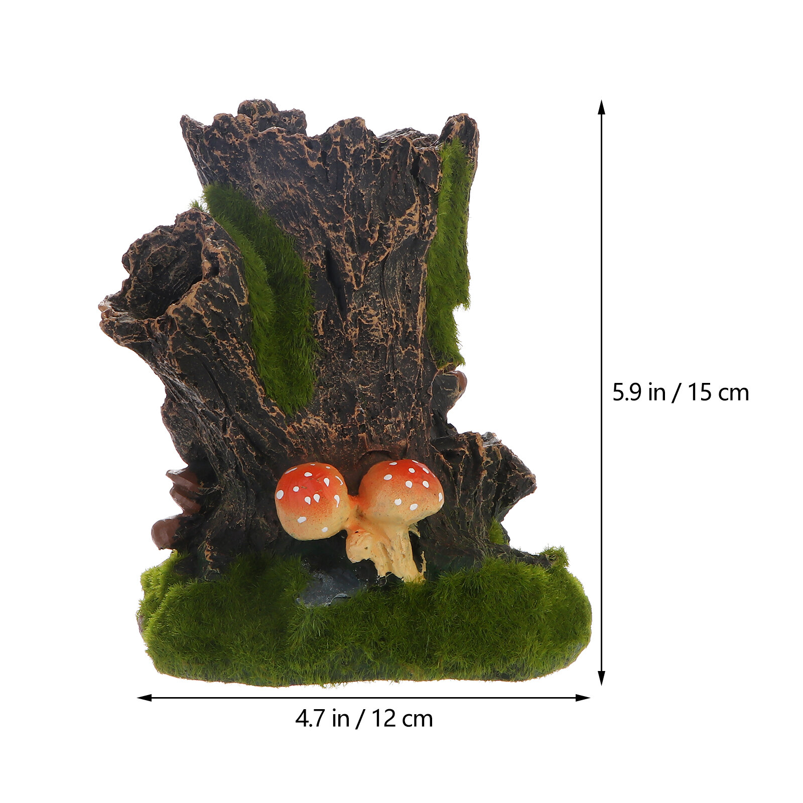 Орнамент Из Резины В Forme Древесного Ствола Для Аквариума Украшение 12X15Cm