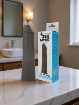 Насадка для вибратора SexExpert 55052 "Your new shape", силикон, черная
