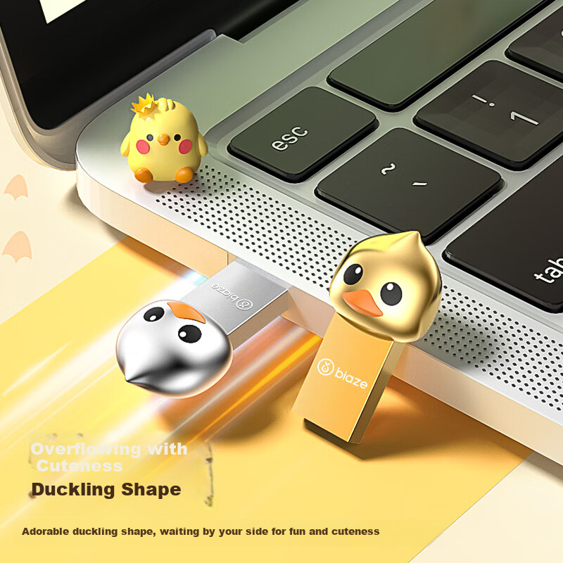 BIAZE 128GB USB3.2 Высокоскоростной мини-картинный металлический флеш-накопитель для телефона и компьютера двойного