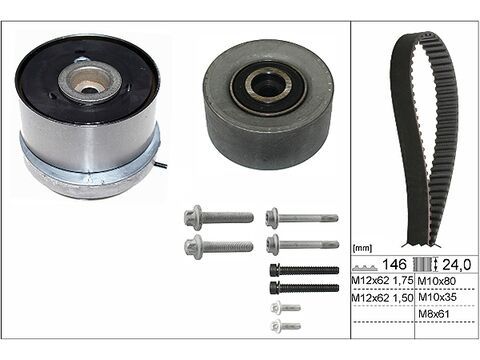 Комплект Грм Opel/Chevrolet 1.6/1.8 2003 > (Ролик 2Шт+Ремень 146X24) (INA 530 0724 10)