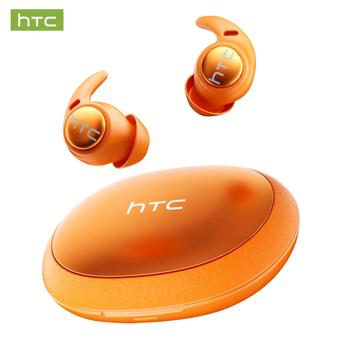 Беспроводные наушники HTC NE76 TWS с AI-переводчиком HTC NE76 ORANGE