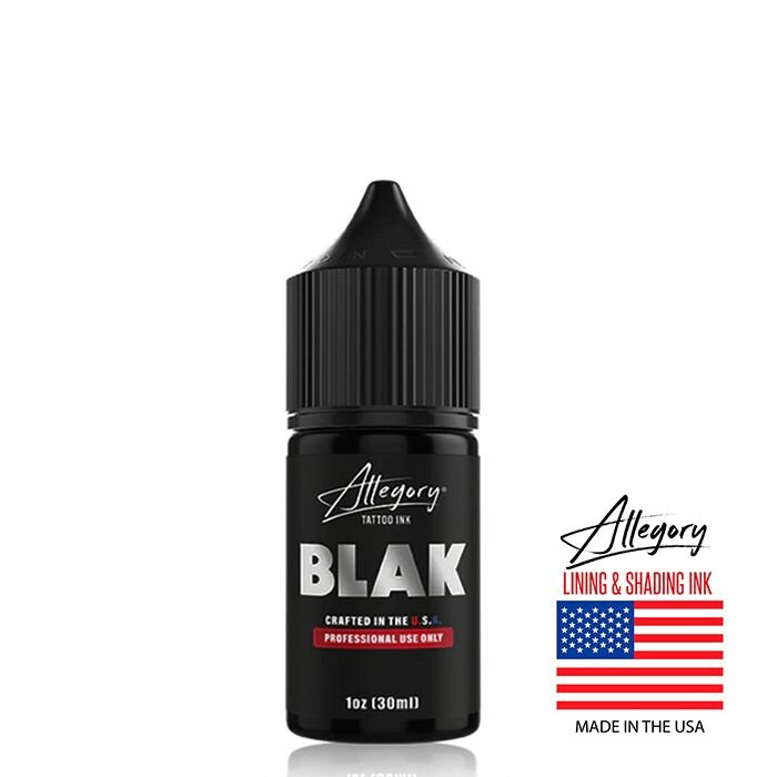 Тату краска черная Allegory BLAK Аллегория Black (1OZ - 30мл)
