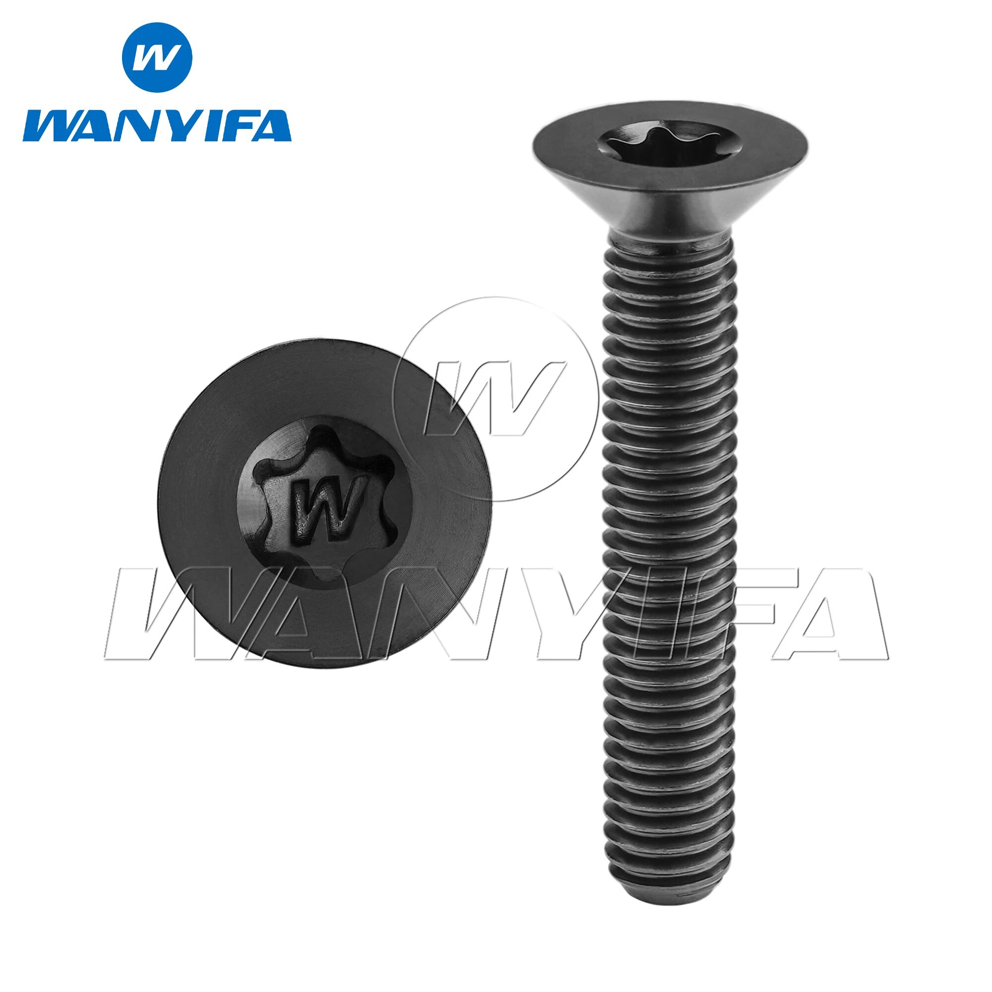 Черный титановый болт M8x25 Torx T40