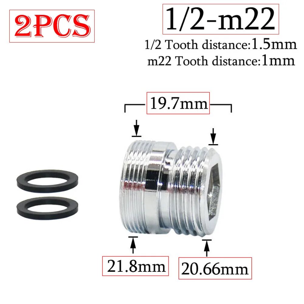 1/2-m22, 2шт, 19.7мм, 21.8мм