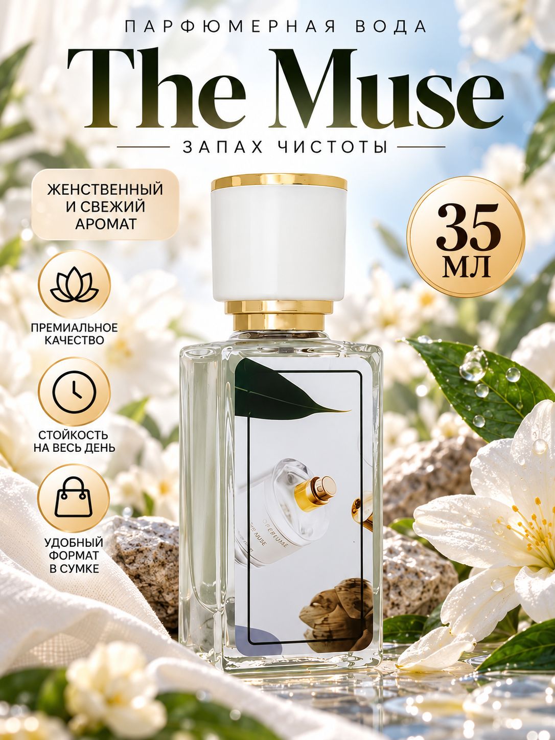 The Muse парфюм женский стойкий 35 мл запах чистоты