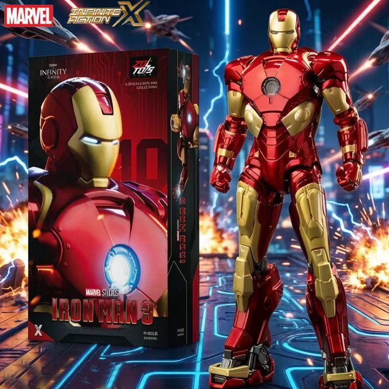 Marvel/Железного человека, Iron Man Mark 10, подвижные фигурки,18 см, ZD TOYS