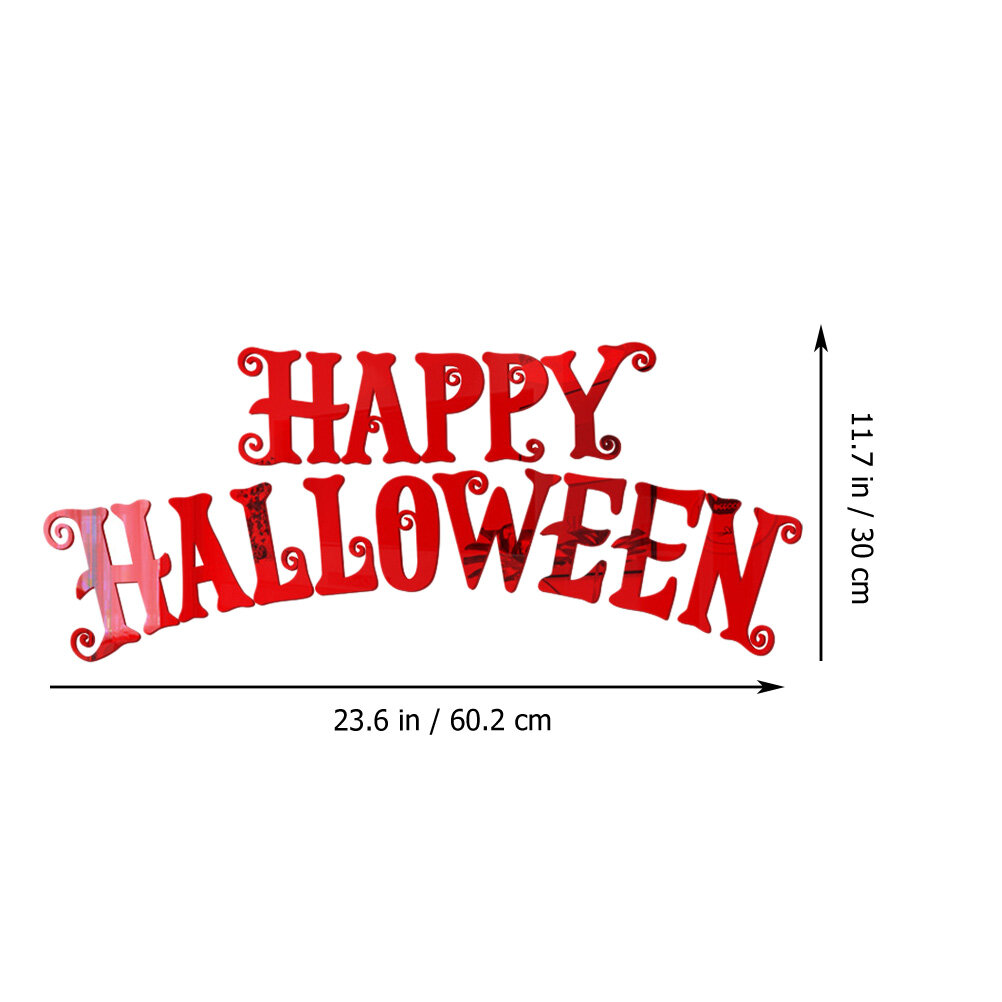 Наклейки Для Стены Из Акрила Halloween Буквы 60 2x30 Cm Красный Цвет