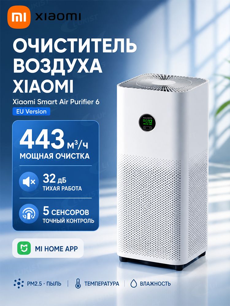 Очиститель воздуха Xiaomi Mijia Smart Air Purifier 6 EU
