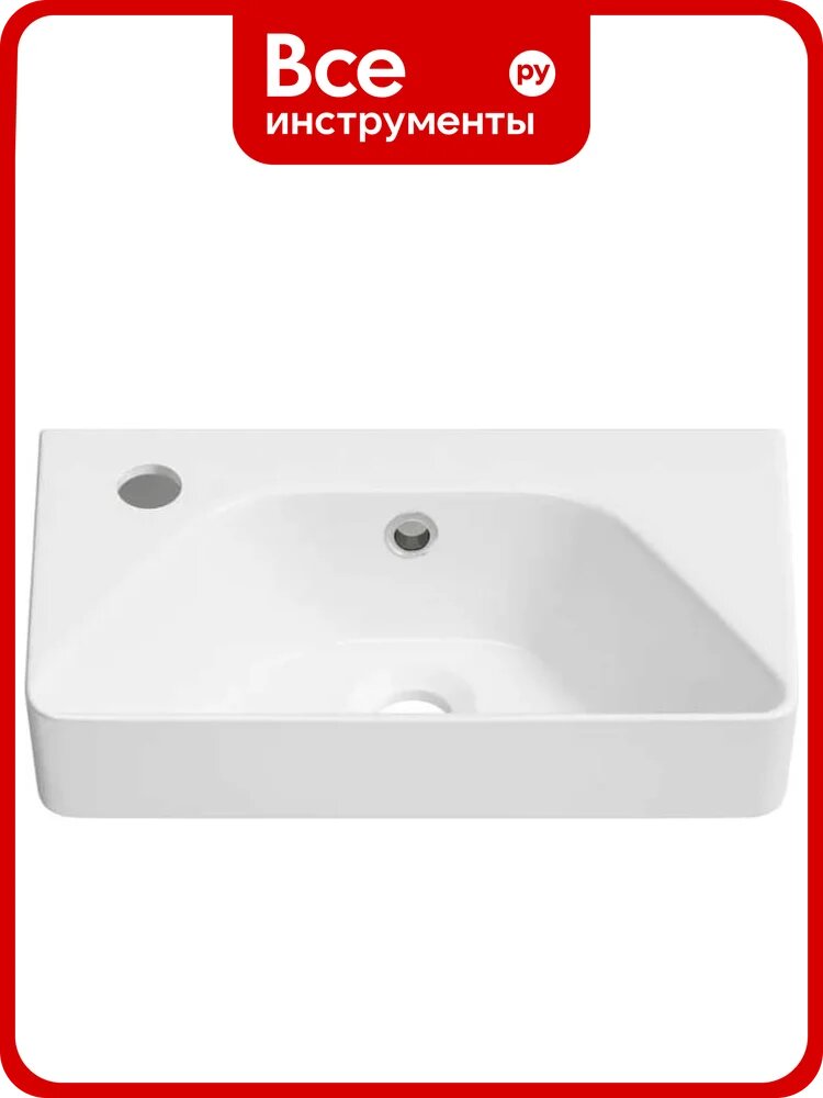 Настенная или накладная раковина Lavinia Boho Bathroom Sink, рукомойник 40х22 см, с отверстием 33311057