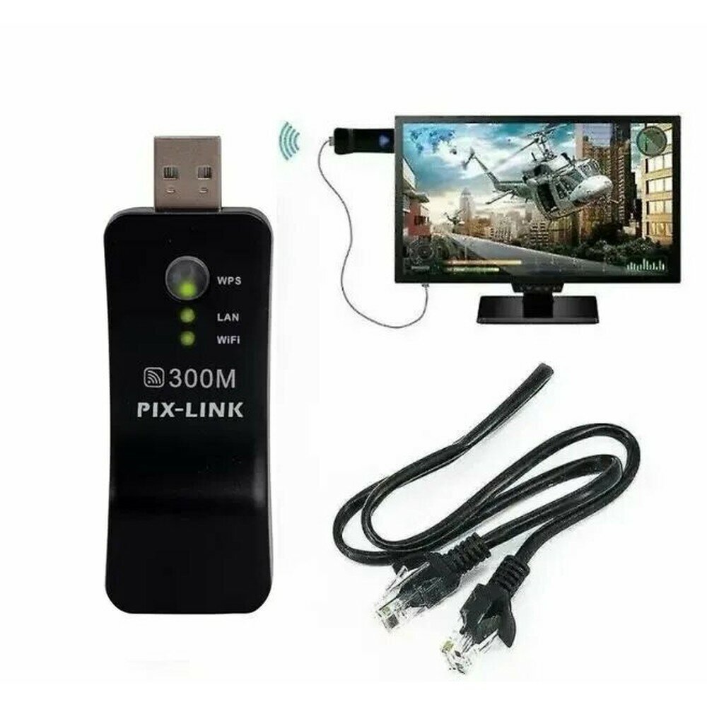 Адаптер беспроводной LAN Samsung, Ethernet, Wi-Fi, Smart TV, Black