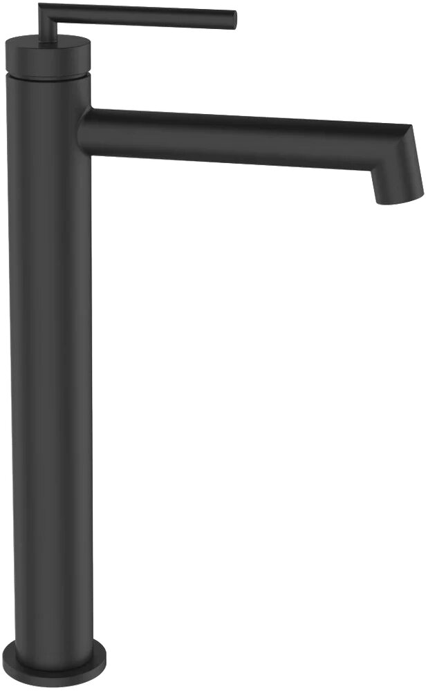 Смеситель для раковины BelBagno Acqua ACQUA-LMC-NERO черный, матовый, кран для ванной в раковину, из латуни, рычажный, с керамическим картриджем