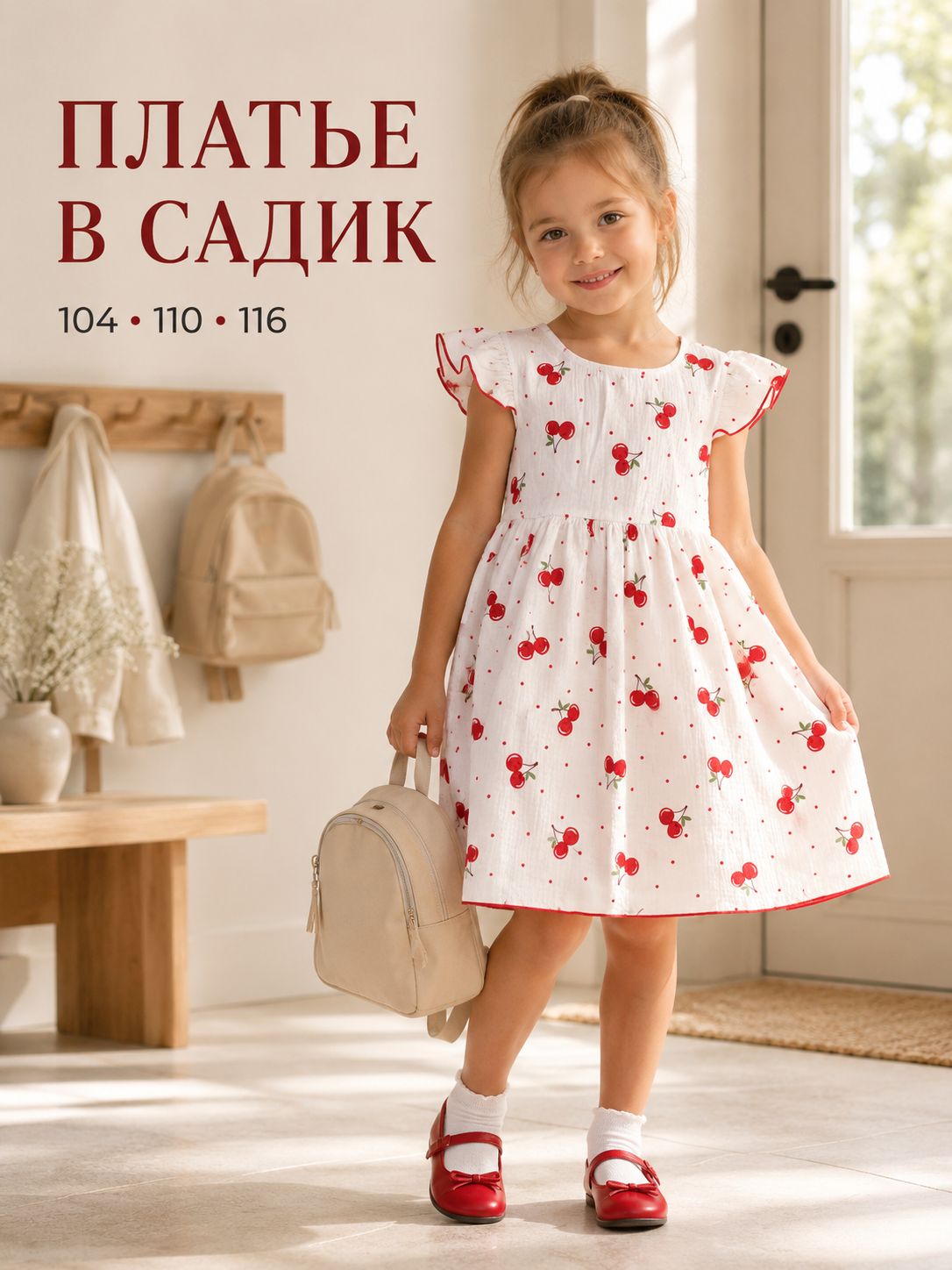 Платье для девочки в садик