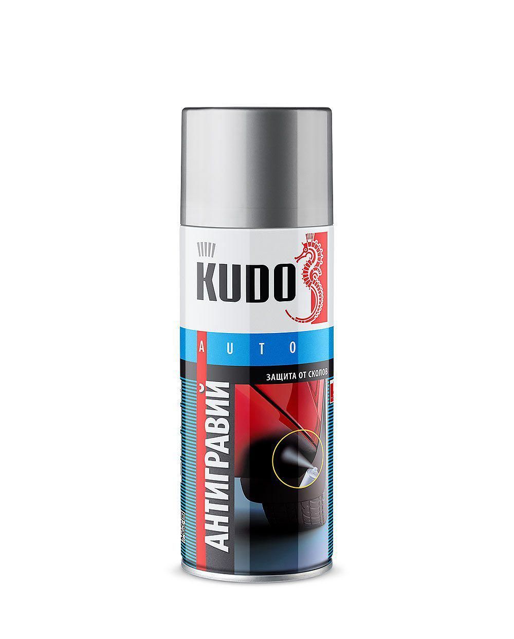 Антигравий KUDO, аэрозоль, 520мл, серый (KU-5221)