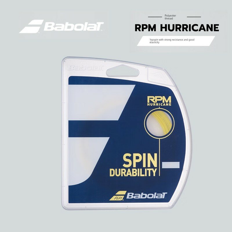 Babolat RPM Hurricane Октагональная Полиэстерная Теннисная Струна 1.25мм Карточная Упаковка Желтая