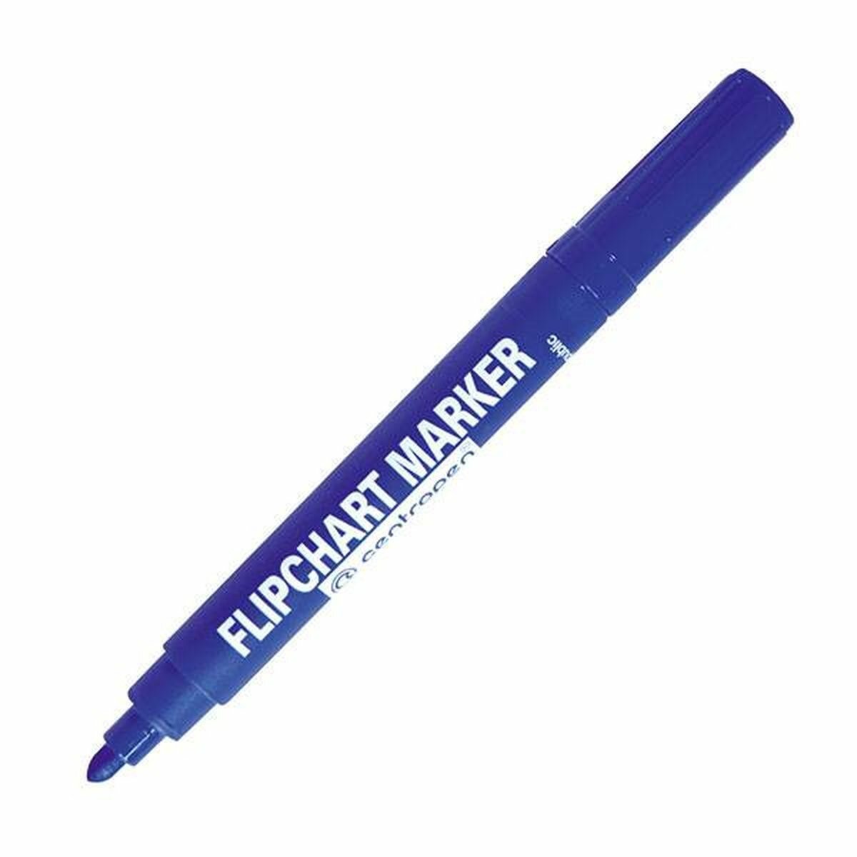 Маркер для флипчартов Centropen Flipchart (круглый наконечник, 2.5мм, синий) (8550/1С), 200шт.