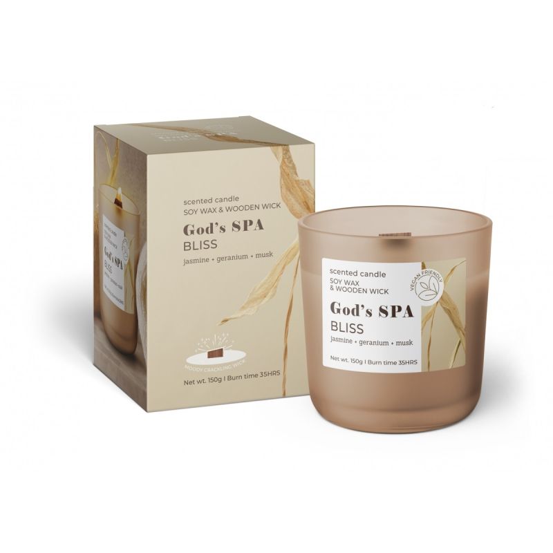 Свеча ароматическая Bartek God's Spa, в стакане, 150 г