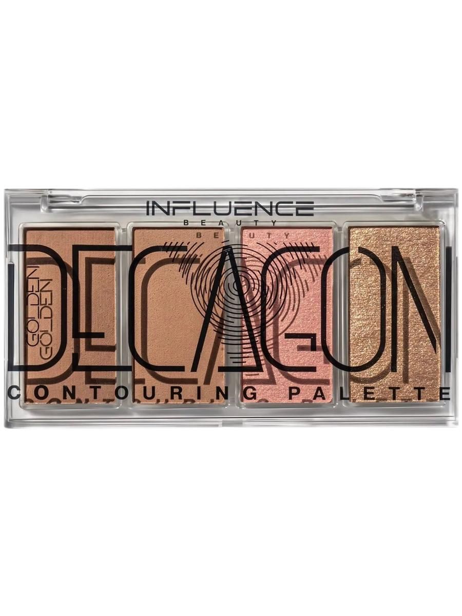 Палетка для контуринга INFLUENCE BEAUTY Golden decagon, 01 Golden/золотой, 10г