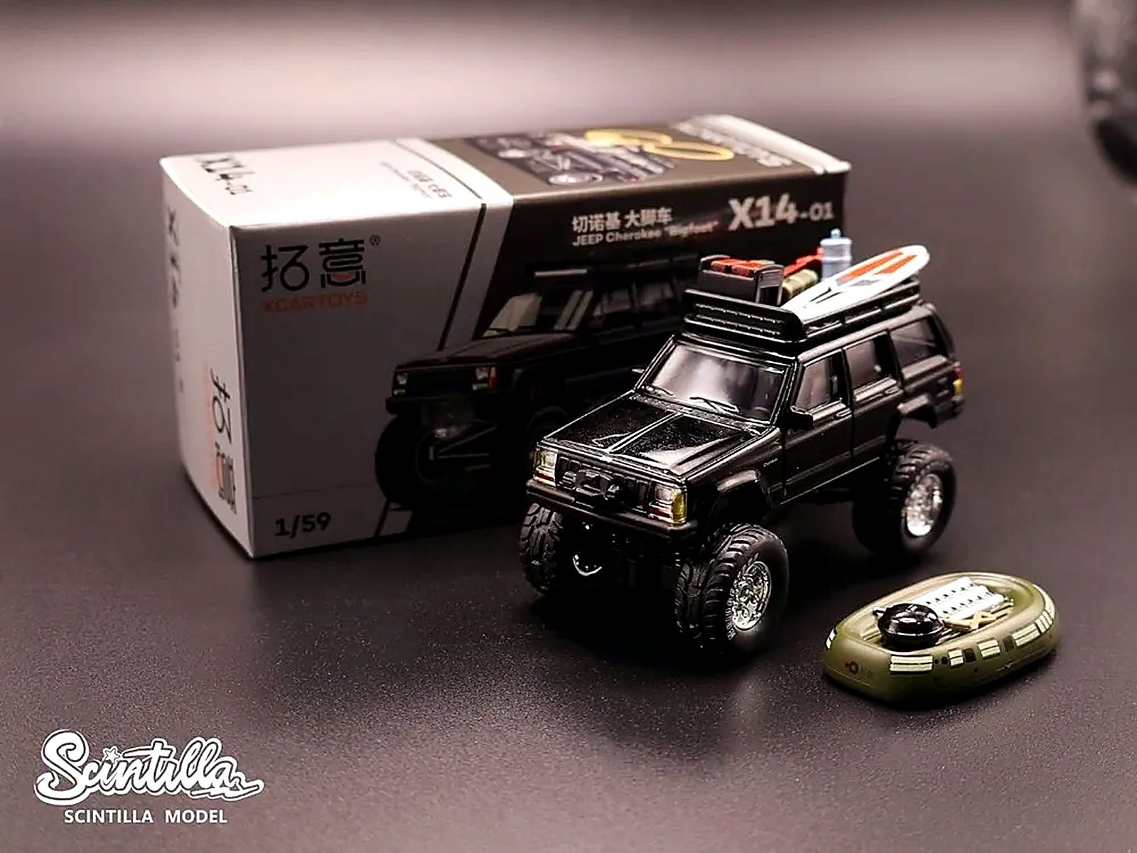 Машинка Pop Race 1/64 #X14-01 JEEP Cherokee Bigfoot Alloy Car Model Collection Gift