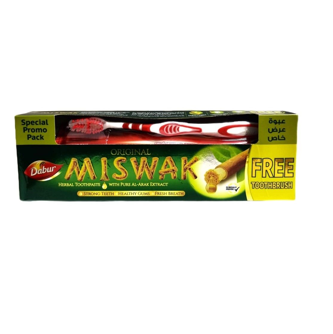Dabur Зубная паста Мисвак Ориджинал с зубной щеткой MISWAK, 190 г
