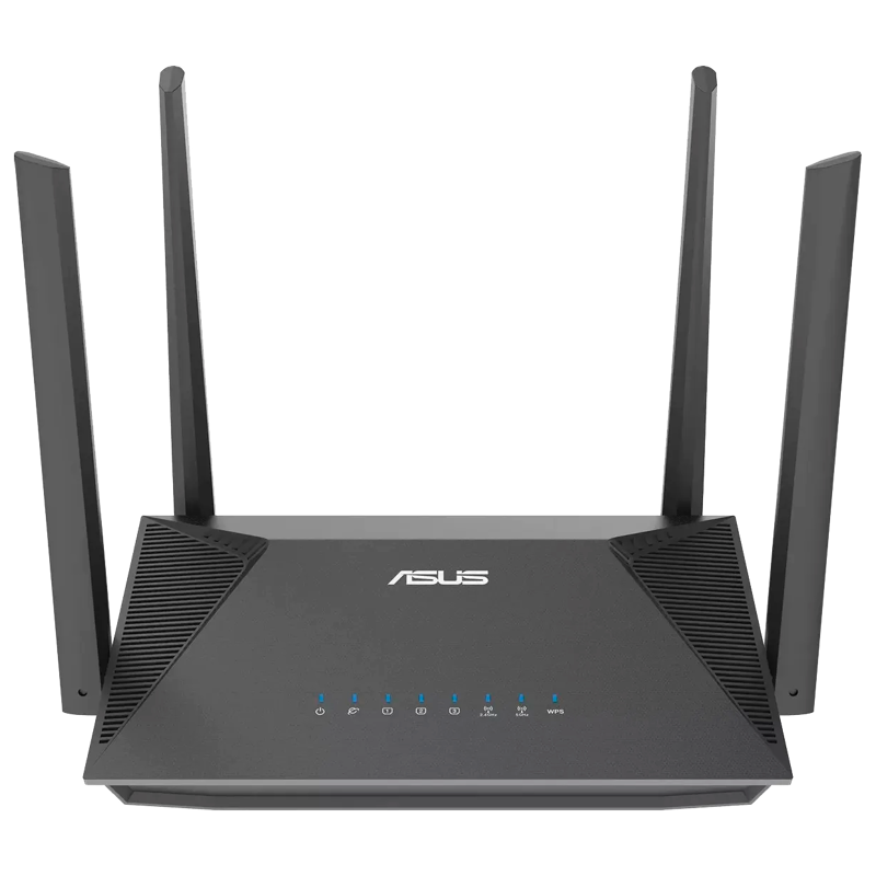 Wi-Fi роутер ASUS RT-AX52, Wi-Fi 6, 3 порта LAN 90IG08T0-MO3H00