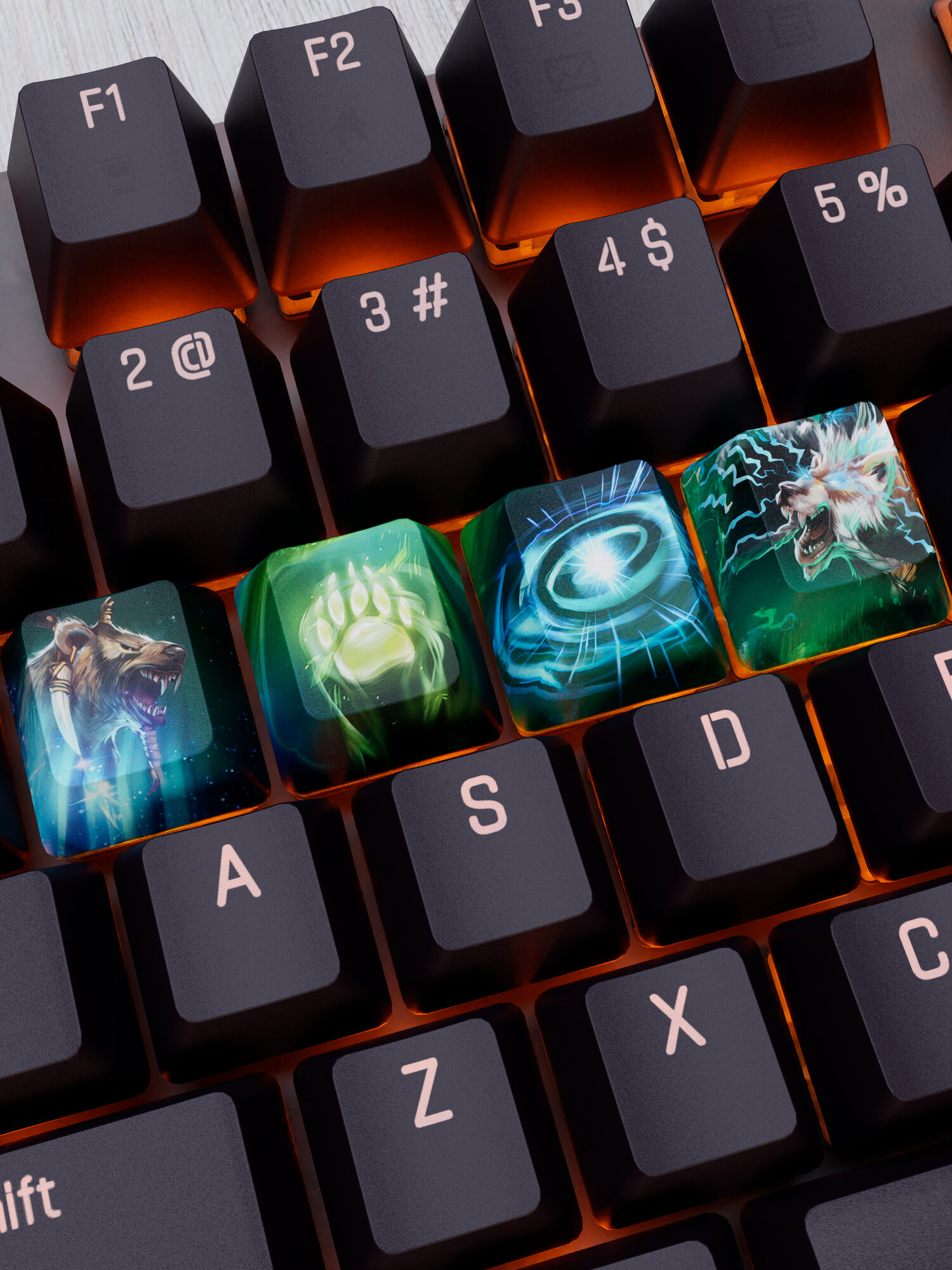 Кейкапы для механической клавиатуры "Лон Друид" дота 2 / "Lone Druid" dota 2