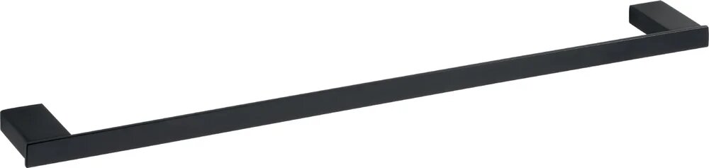 Держатель для полотенец Bemeta Nero 135004040 черный, матовый, латунный, держатель для полотенец в ванную, прямоугольный